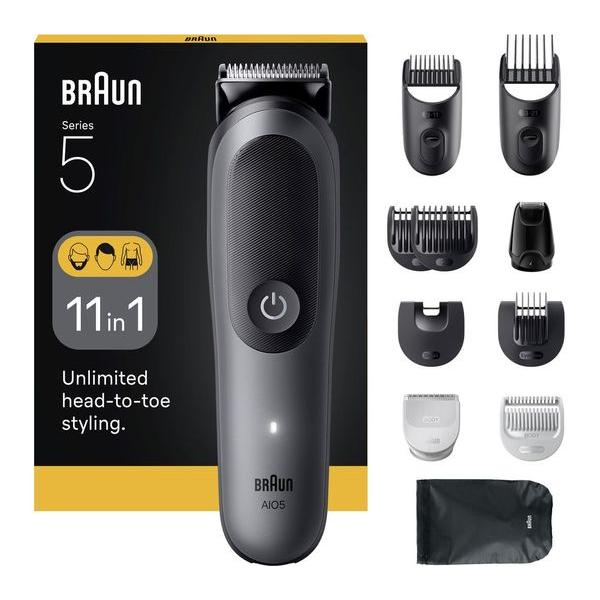 BRAUN All-in-One Series 5 AIO5560 11-in-1 Grooming Kit Wet & Dry - Tri