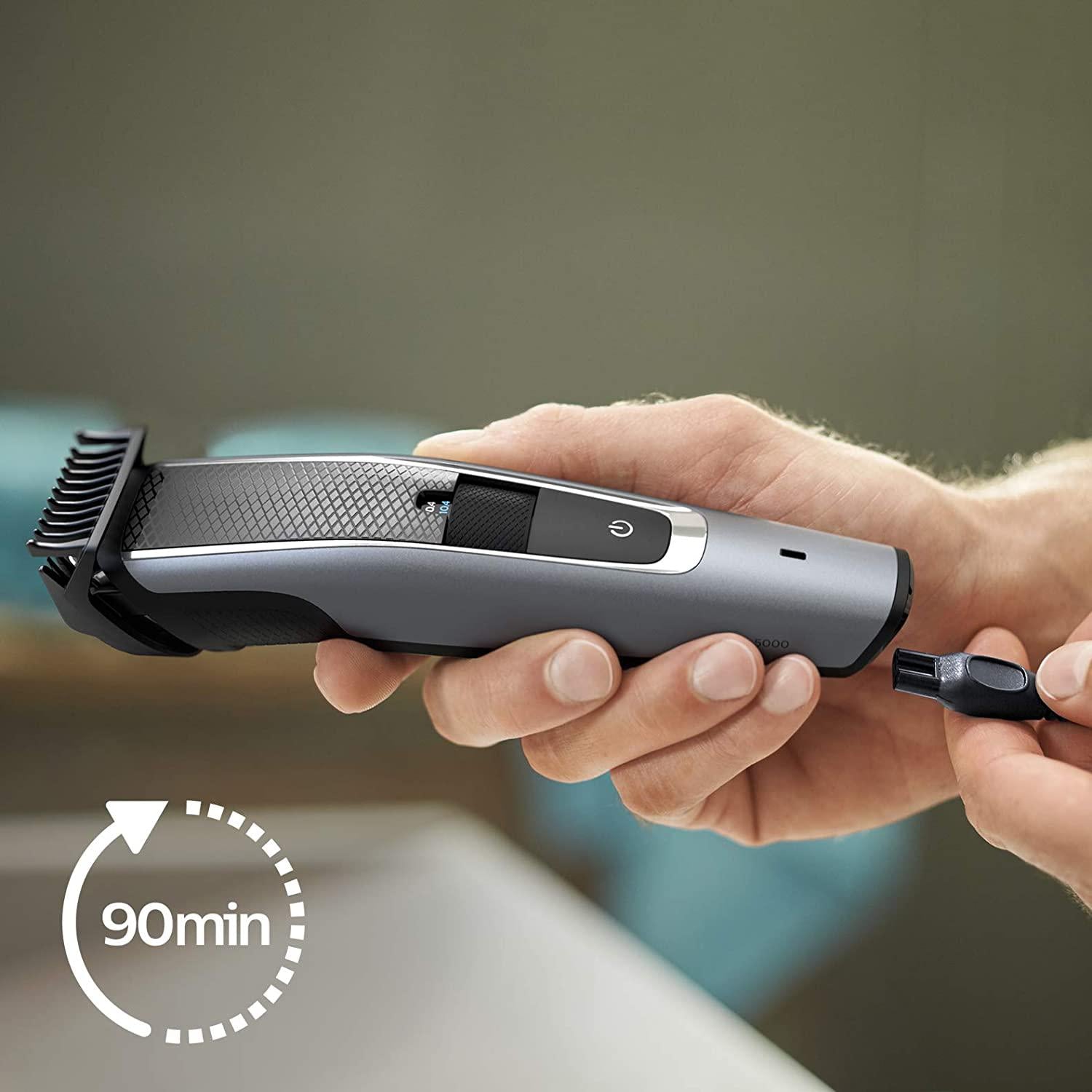 Philips Beard Stubble Trimmer Hair Clipper for Men Series 5000 40